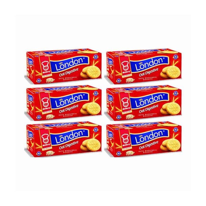 McBerry London Oats Digestive Biscuit 105gx6 / Pack